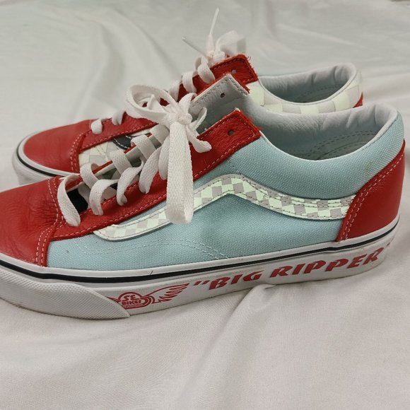Vans | Shoes | Preowned Vans X Se Bikes Big Ripper Red Shoe Size 65 ...